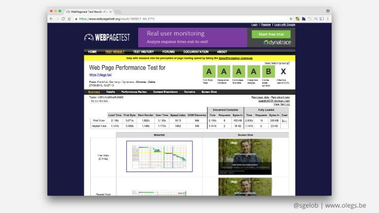 Come eseguire i test sintetici delle Web Performance con WebPageTest.org